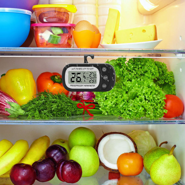 Deago Réfrigérateur Réfrigérateur Réfrigérateur Thermomètre Numérique Étanche Congélateur ...